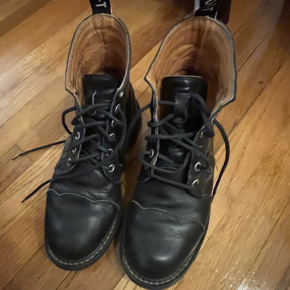 John Fluevog | Shoes | John Fluevog Vintage Angel Boots Black Leather ...